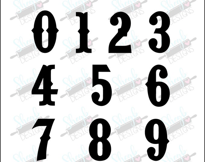 Circus Numbers Stencil - Etsy