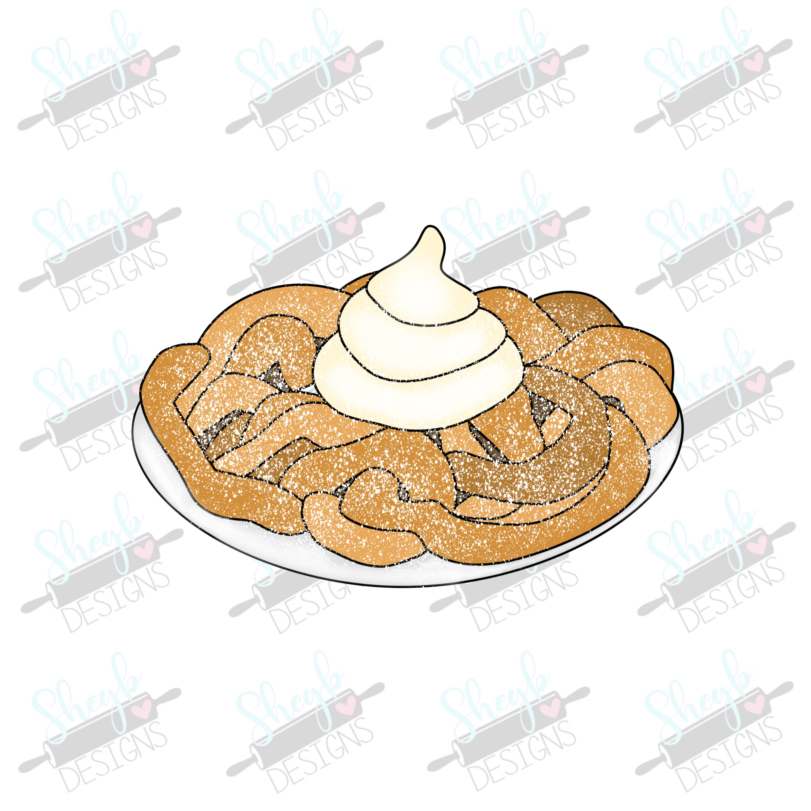 Funnel Cake Vector