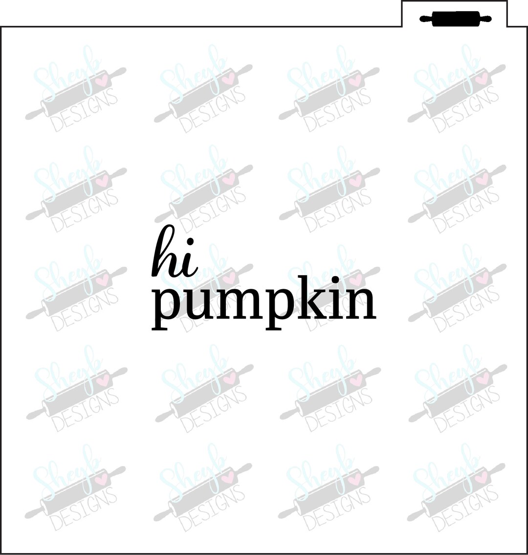 Hi Pumpkin Stencil - Etsy