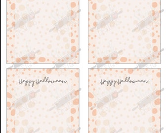 Printable Halloween Cookie Card Trick or Treat Cookie Card - Etsy