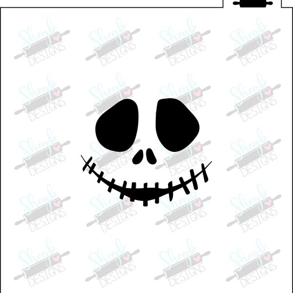 Skeleton Face Stencil - Etsy
