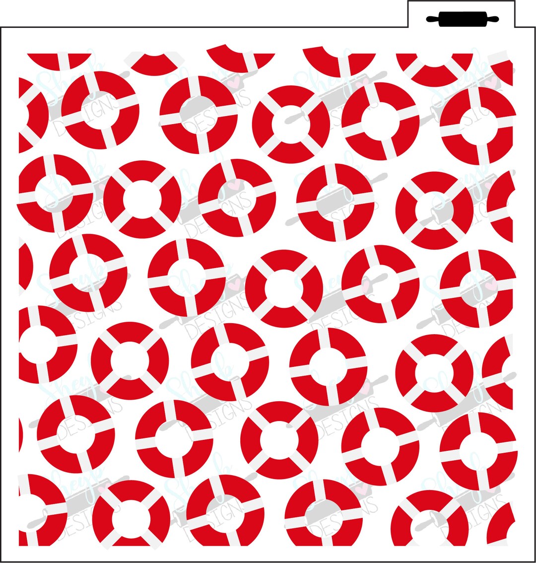 Life Preserver 2 Part Stencil - Etsy