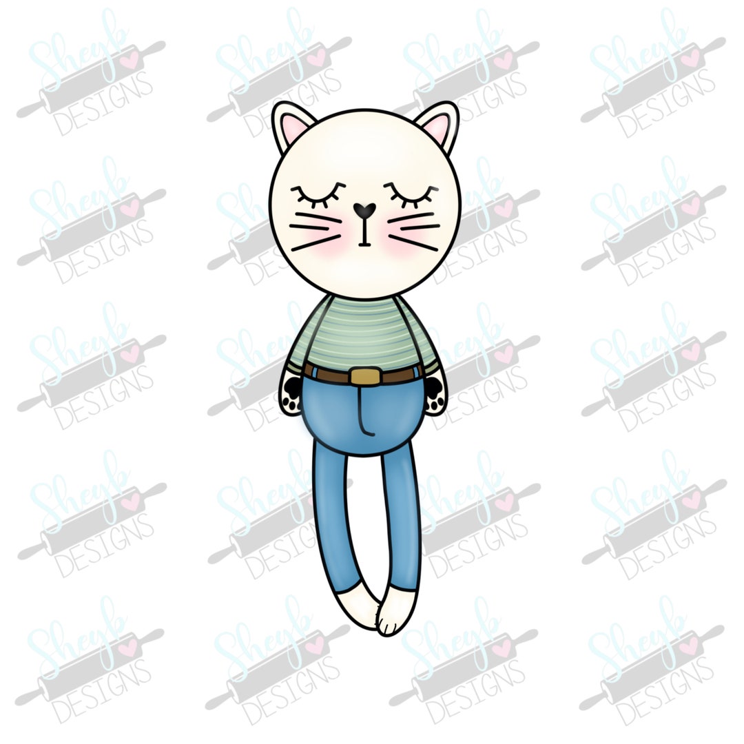 Carson the Cat Cookie Cutter - Etsy