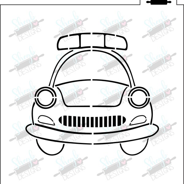 Police Car Stencil - Etsy