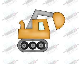 Backhoe Cookie Cutter - Etsy