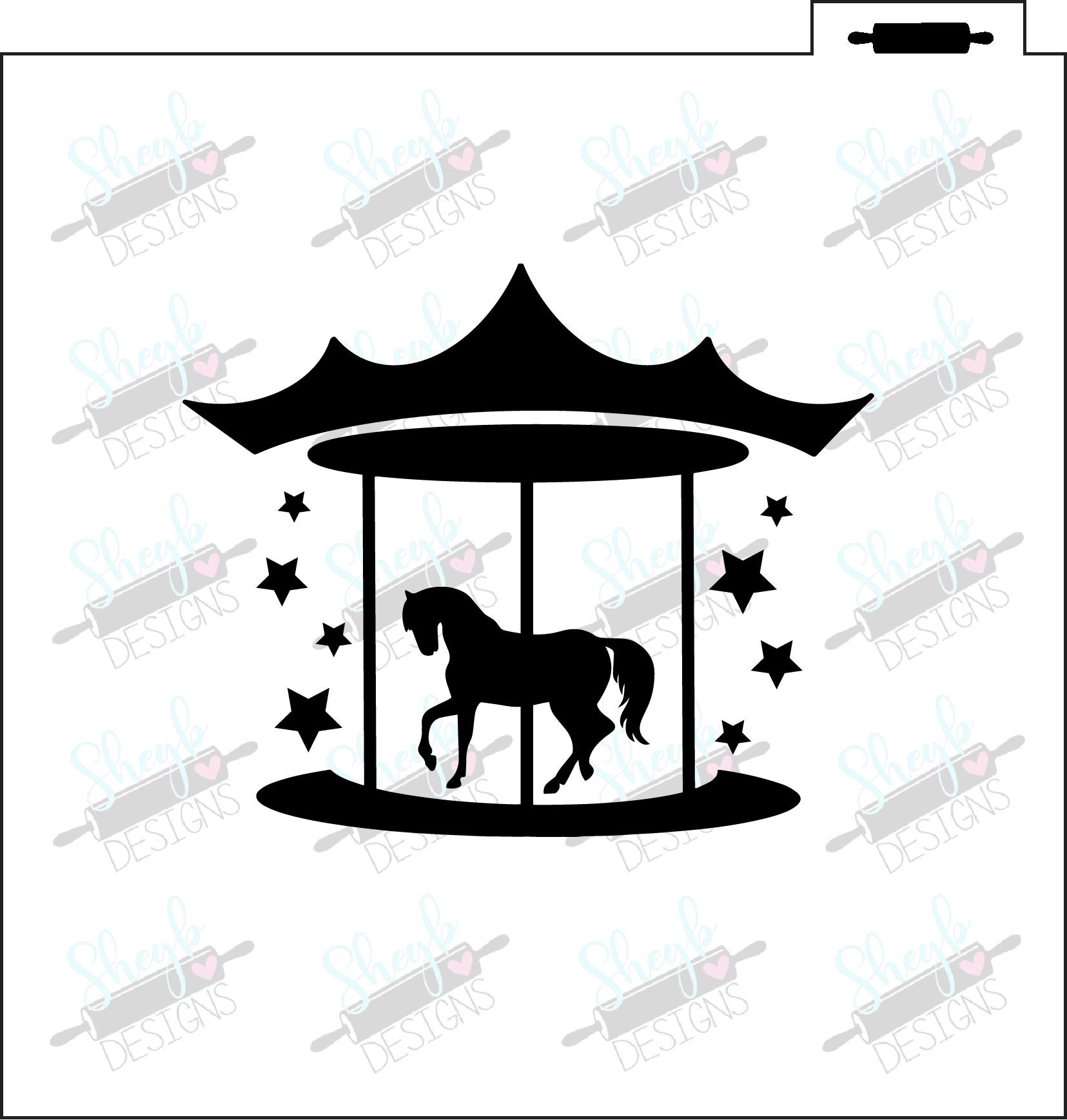 Carousel Horse Stencil