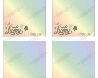 Lucky to Have You Cookie Card, Instant Download St. Patrick's Day Mini ...