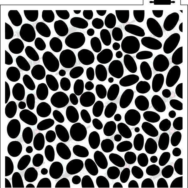 Cobblestone Stencil - Etsy