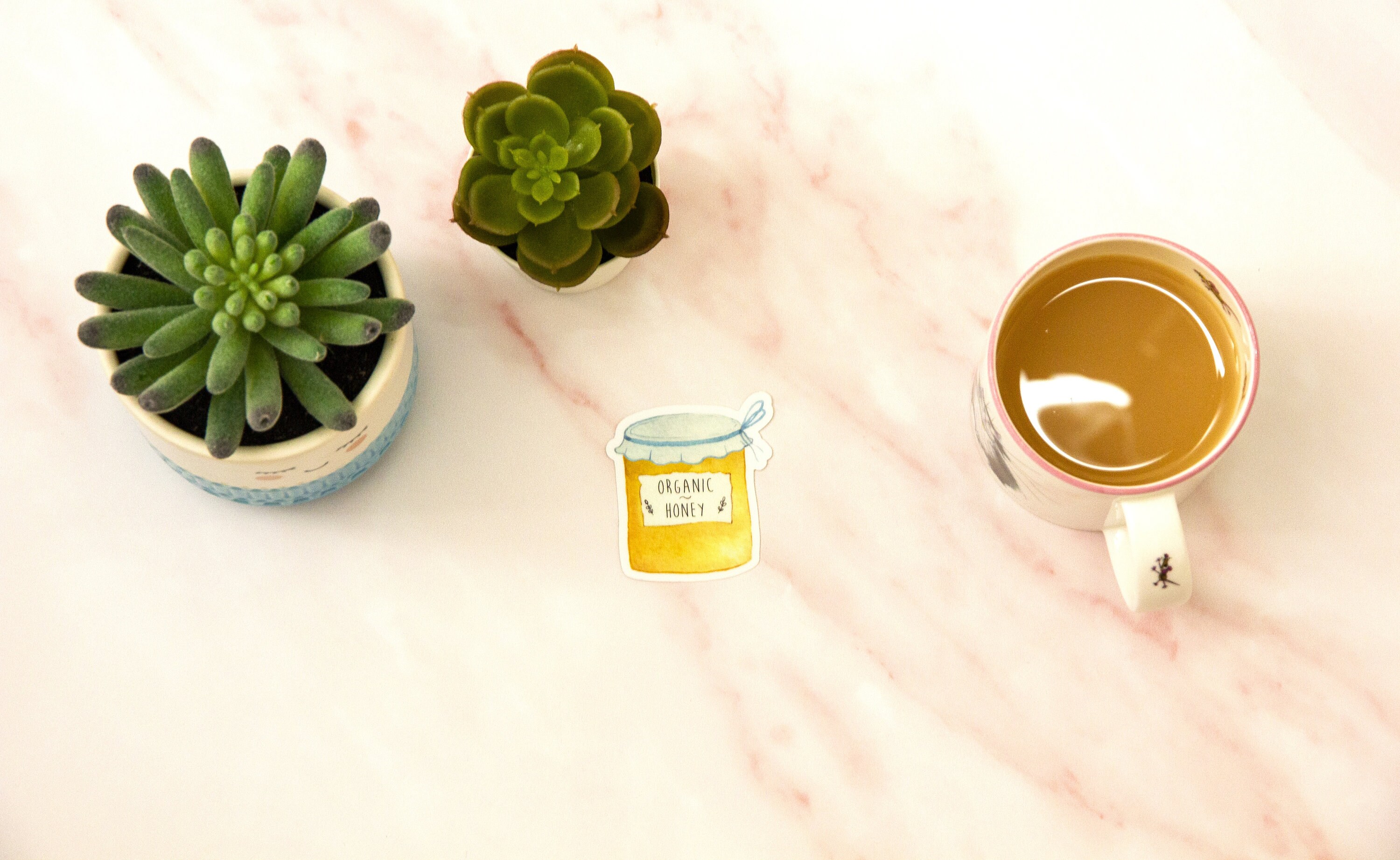 Honey Pot Sticker - Watercolour Vinyl Print - Handmade Gift Idea ...