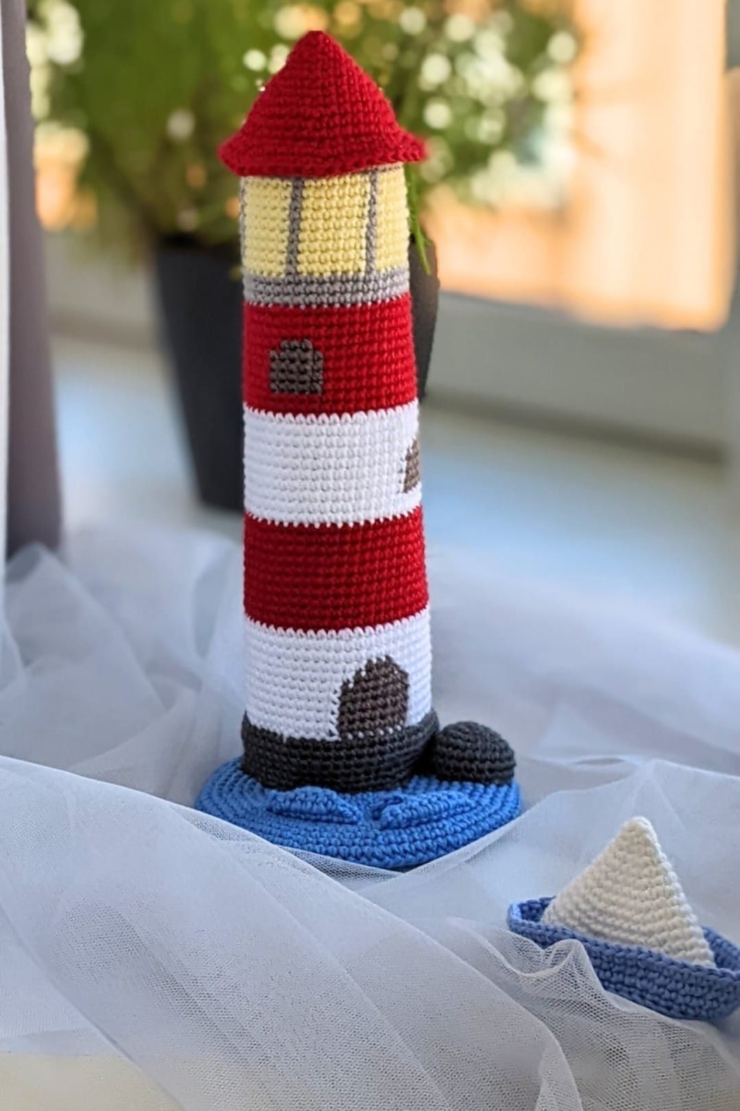 Lighthouse Pattern, Crochet Lighthouse Pdf, PDF Pattern, Beach Theme ...