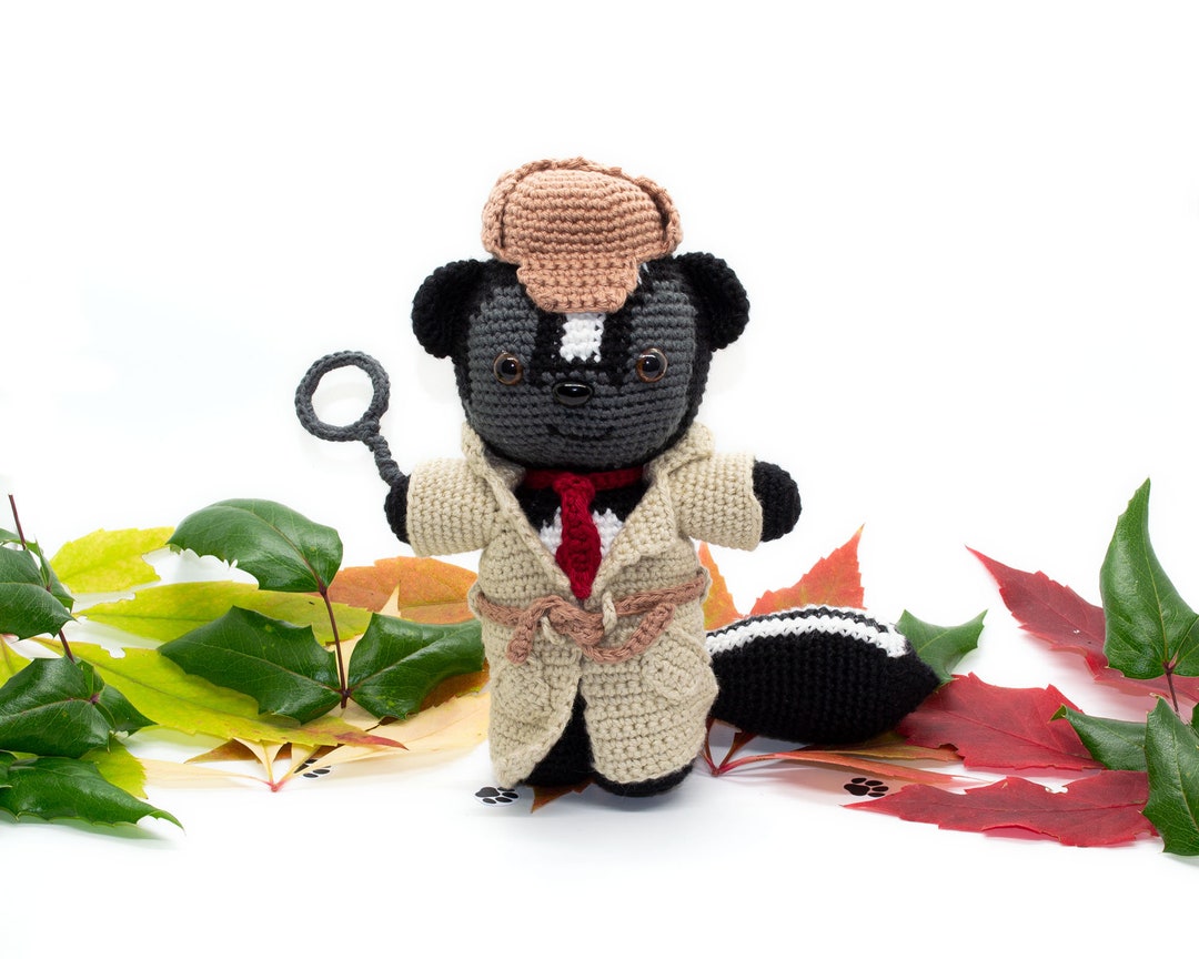 Crochet Skunk Pattern: Detective Andy Amigurumi (PDF Pattern) - Etsy