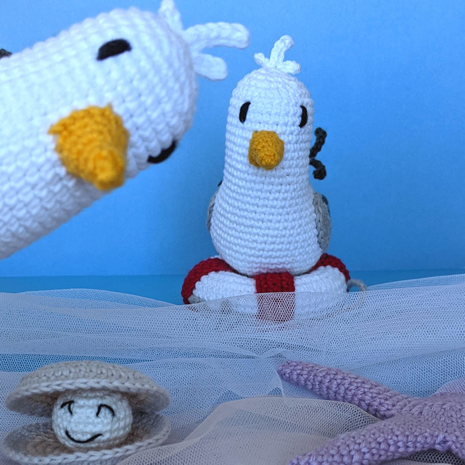 Seagull Pattern, Crochet Seagull Pdf, PDF Pattern, Beach Theme Pattern ...