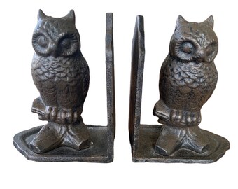 Vintage Cast Iron Bookends - Etsy