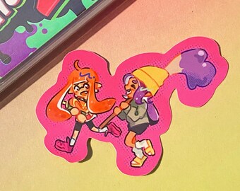 Splatoon Stickers Splatoon Inspired Fan-art Badge Stickers 20 - Etsy