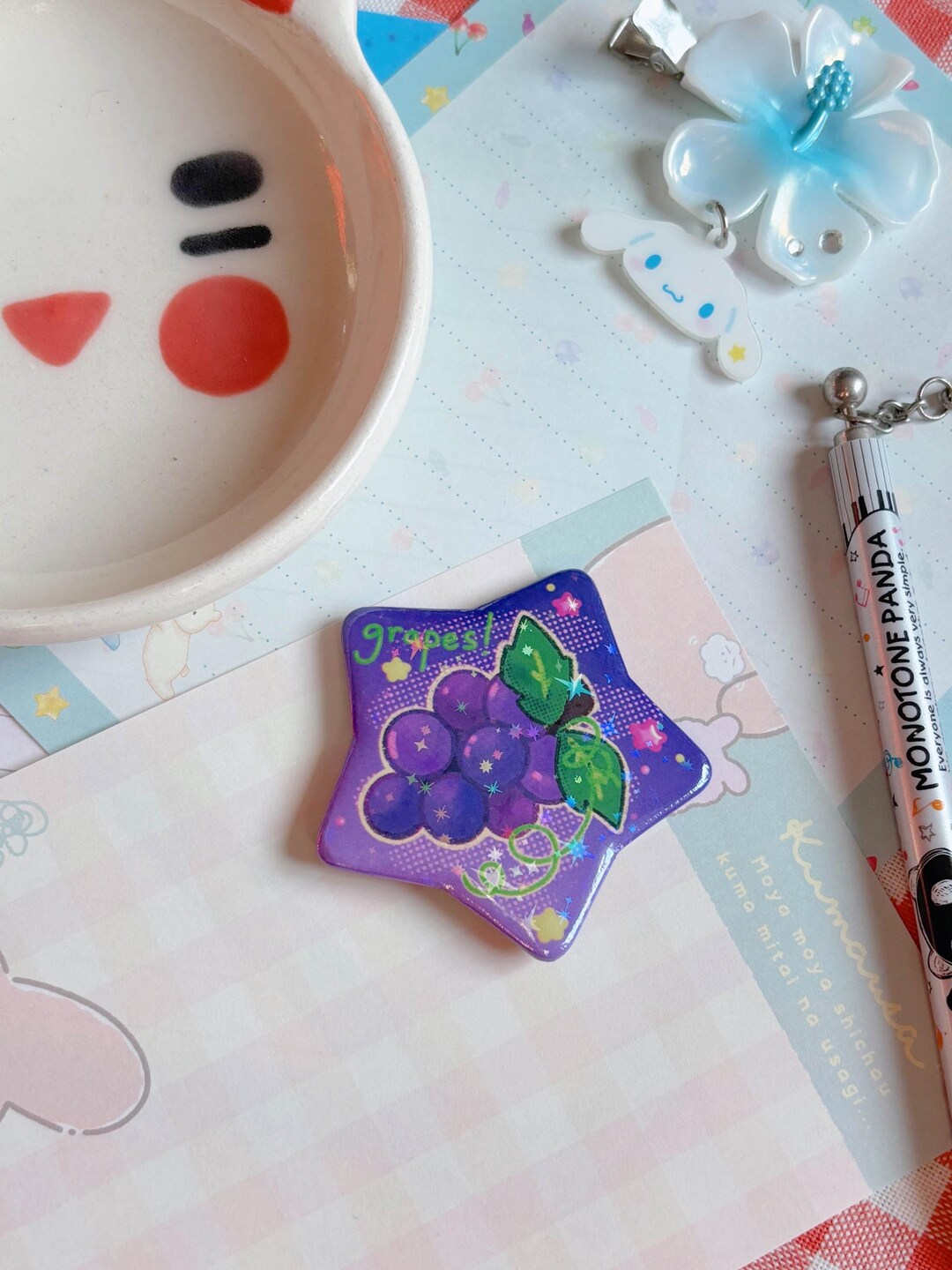 Grape Holographic Star Badge - Etsy