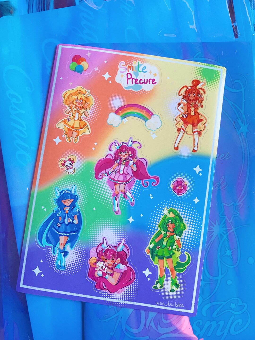 Smile Precure/glitter Force Sticker Sheet - Etsy