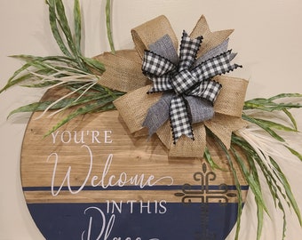 Christian Door Sign | Etsy