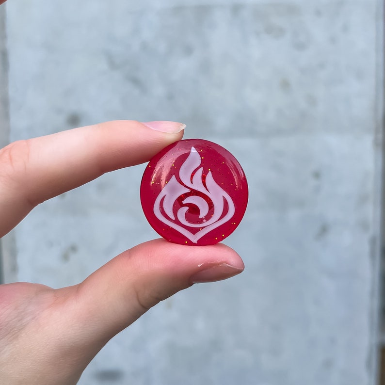Genshin Impact Vision Pins Cute Accessories - Etsy