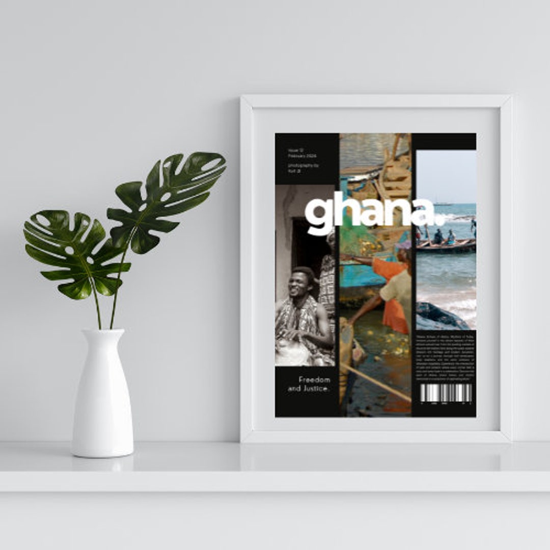 Ghana Magazine Poster Aesthetic Magazine Cover Posters African Travel ...
