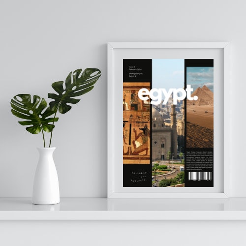 Egypt Magazine Poster Aesthetic Magazine Cover Posters African Travel ...