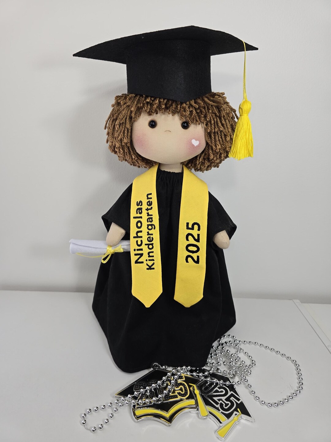 Custom Boys Graduation Dolls, Graduation Gifts ,gifts for Grads,prek ...