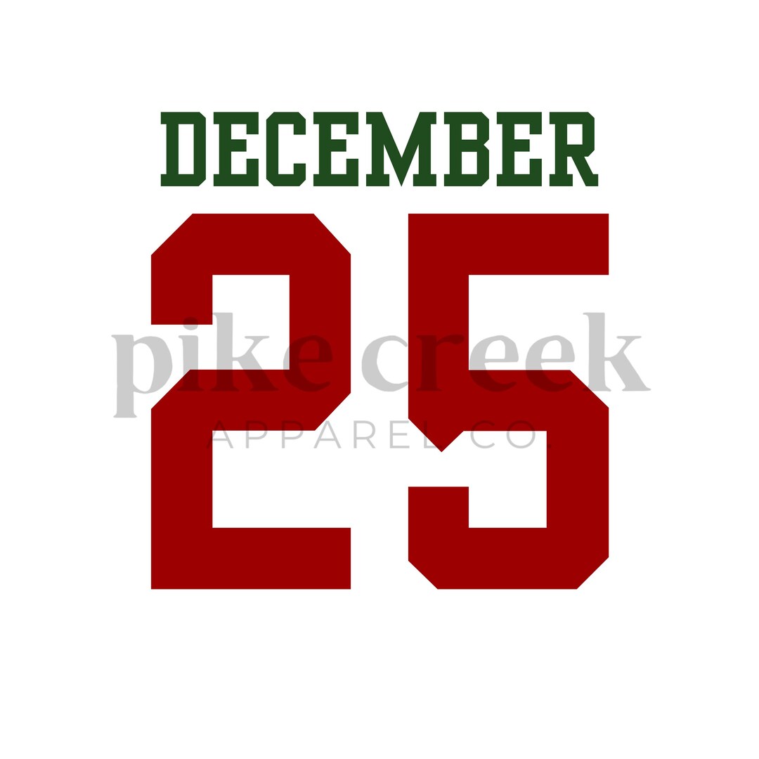 December 25 PNG - Etsy