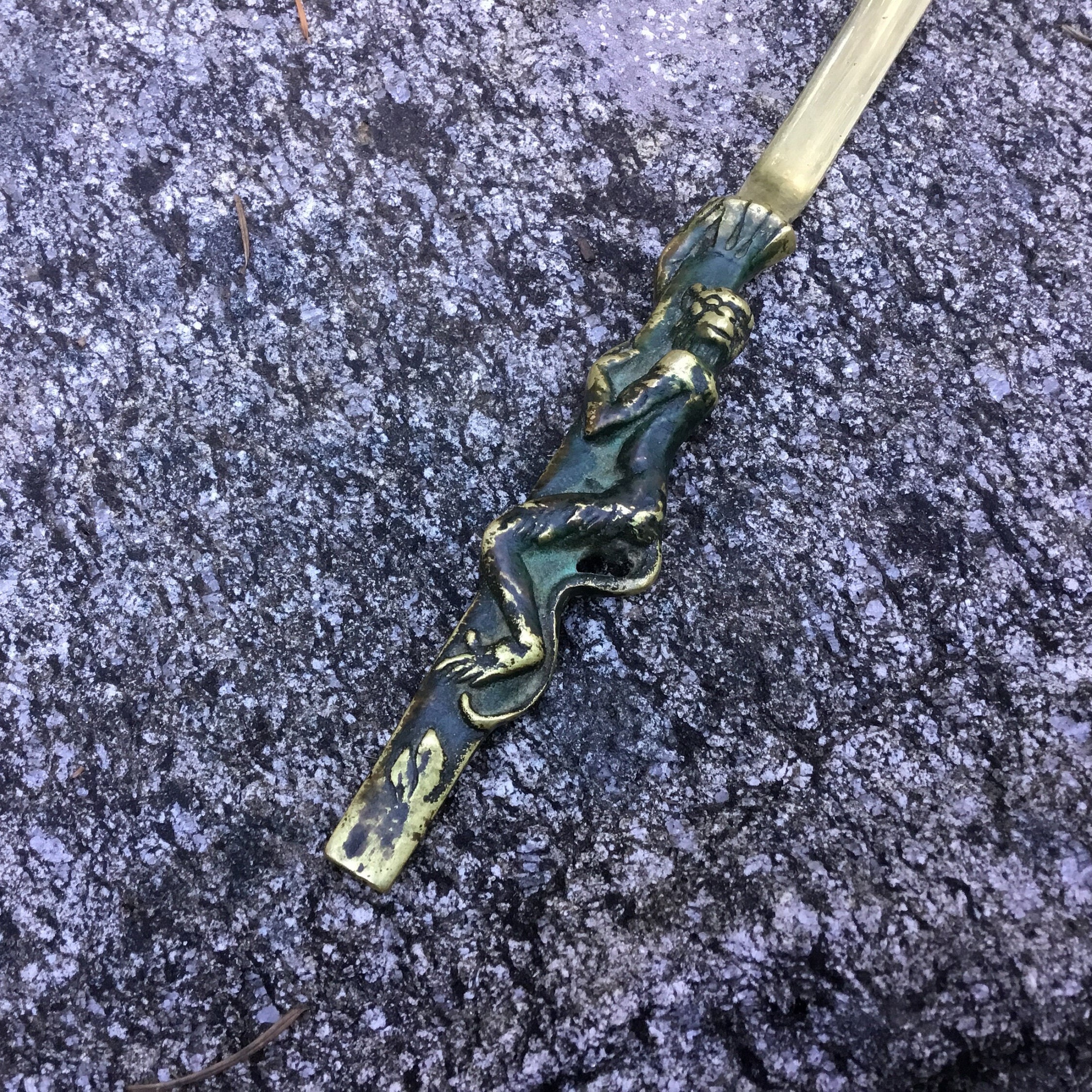 Vintage Brass Climbing Monkey Letter Opener Monkey Handle - Etsy