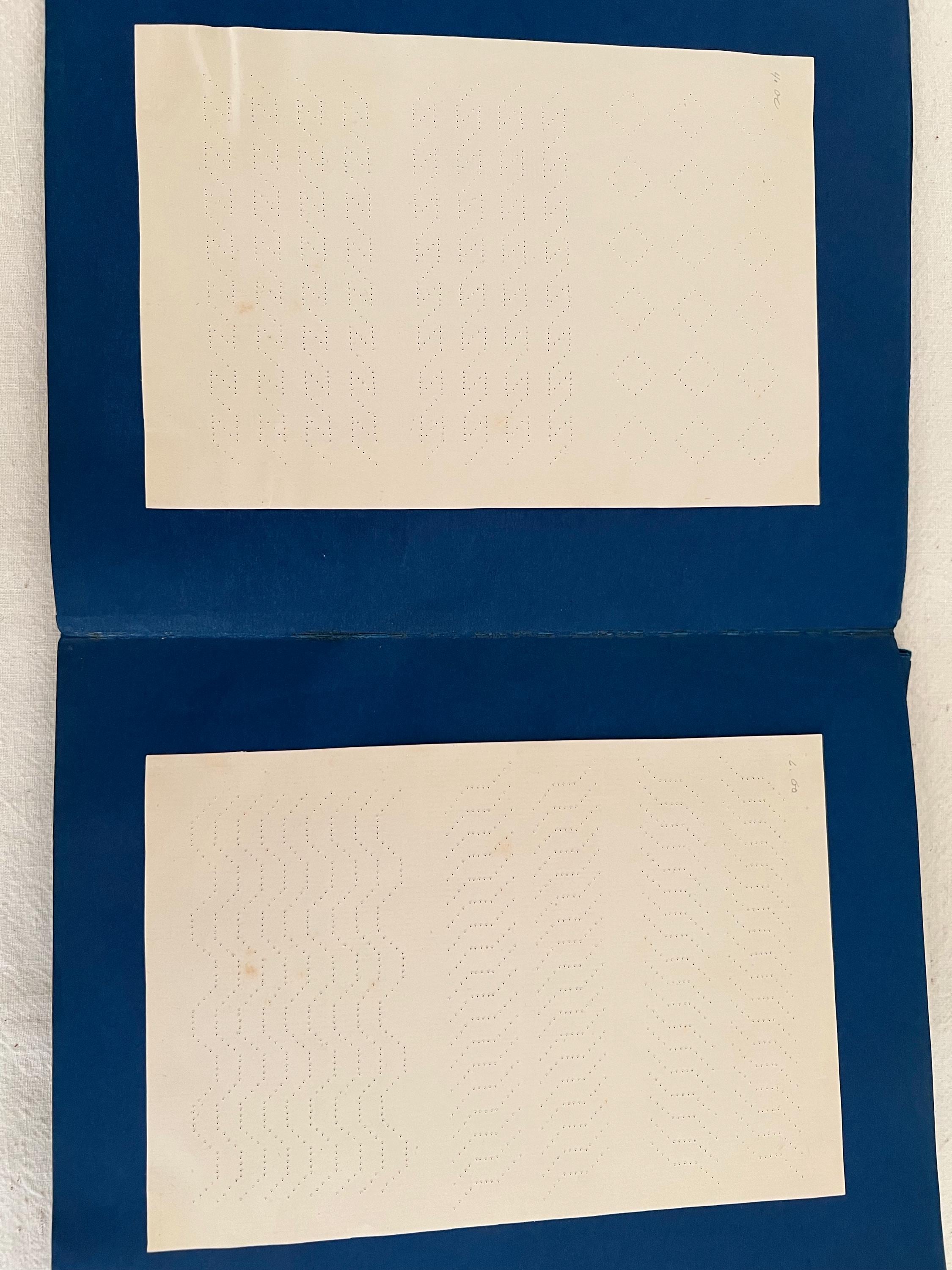 Antique Paper Perforation, Perforated Paper Book, Friedrich Froebel ...