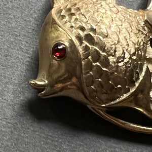 Trifari Gold Tone Angel Fish Brooch 1950s - 1960s, Fish Jewelry ...