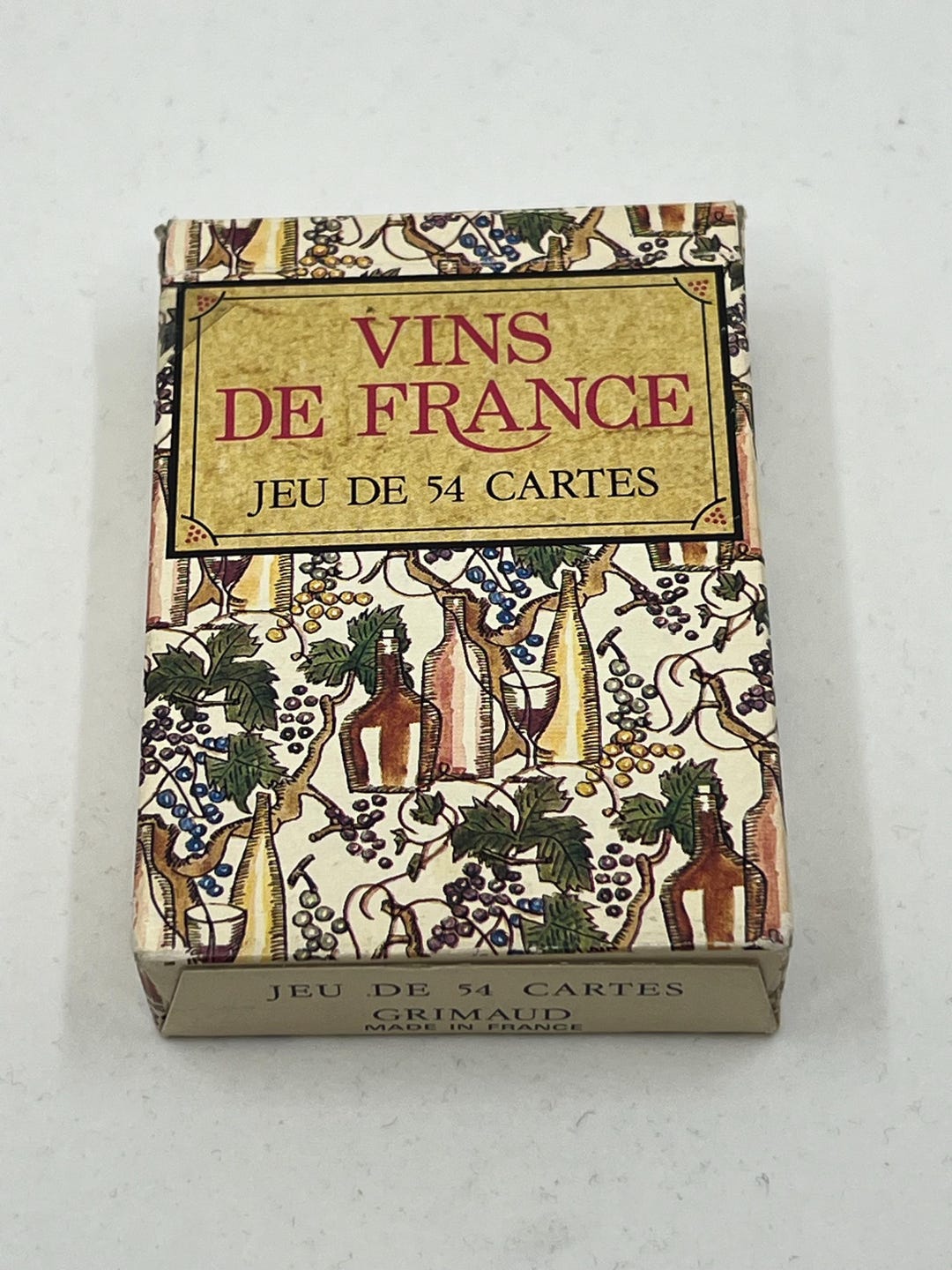 The Game of French Wines Playing Cards, Vtg Playing Cards, French ...