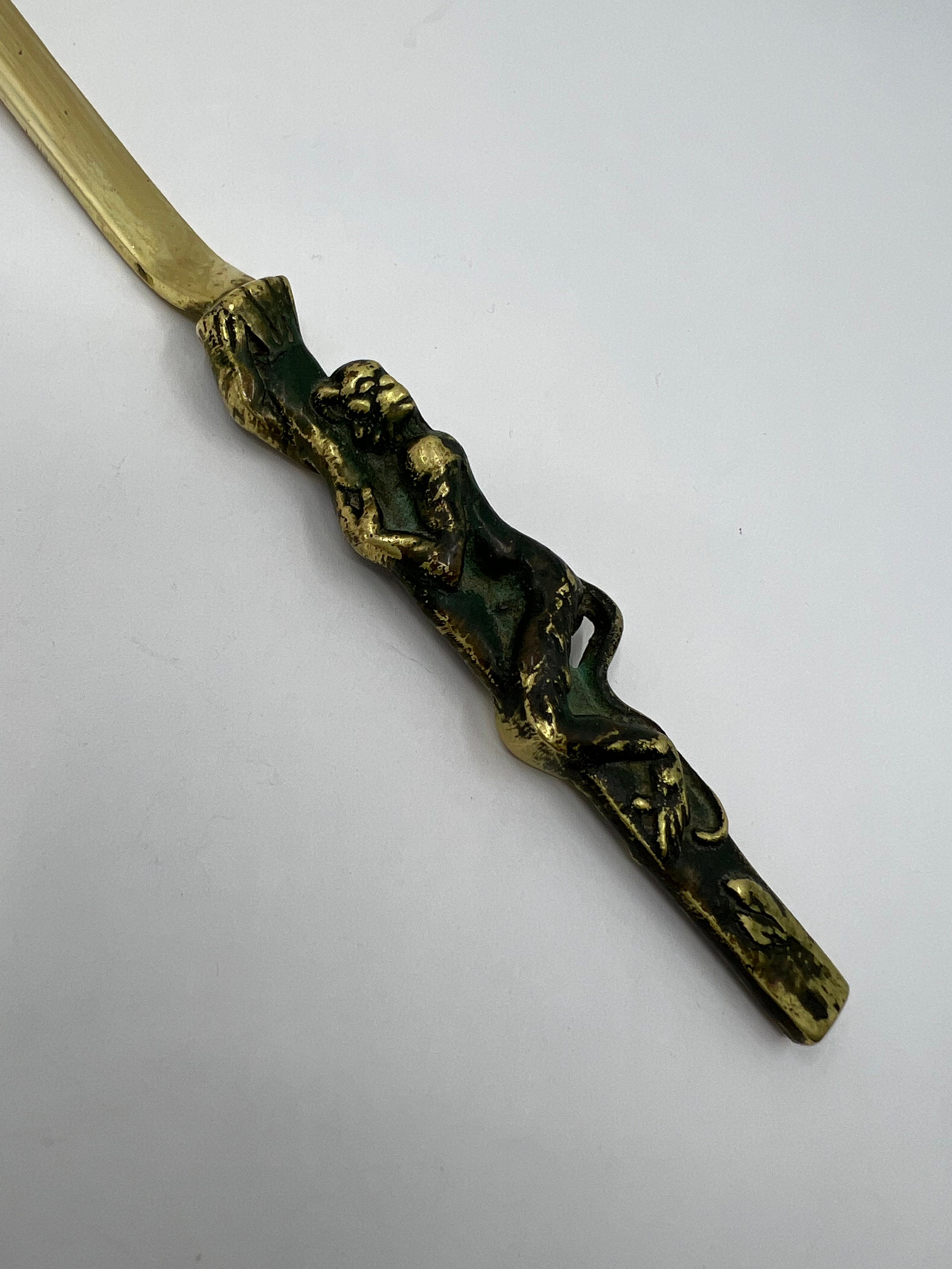 Vintage Brass Climbing Monkey Letter Opener Monkey Handle - Etsy