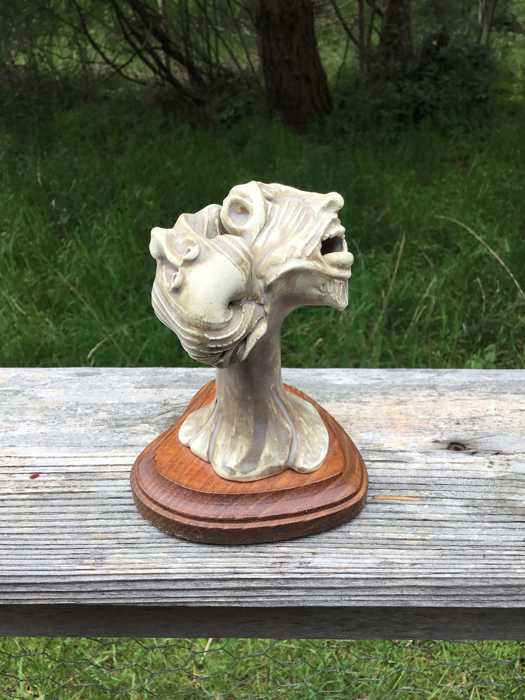 Distorted Grotesque Faces Ceramic Sculpture, Grotesque Face Folk Art - Etsy