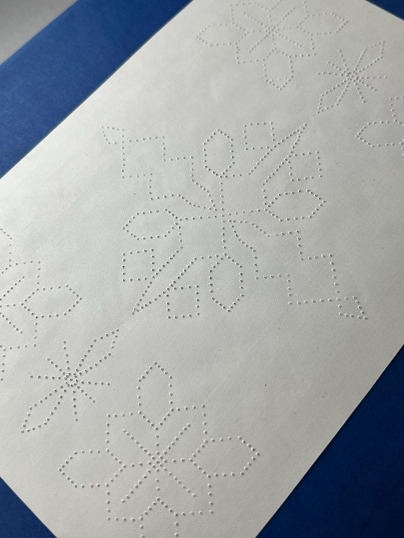 Antique Paper Perforation, Perforated Paper Book, Friedrich Froebel ...