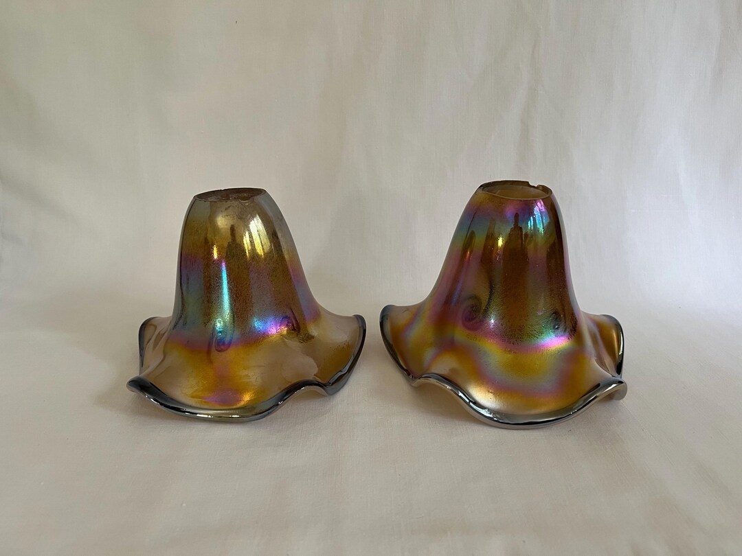 Quoizel Iridescent Todd Phillips Glass Light Shades, Iridescent Glass ...
