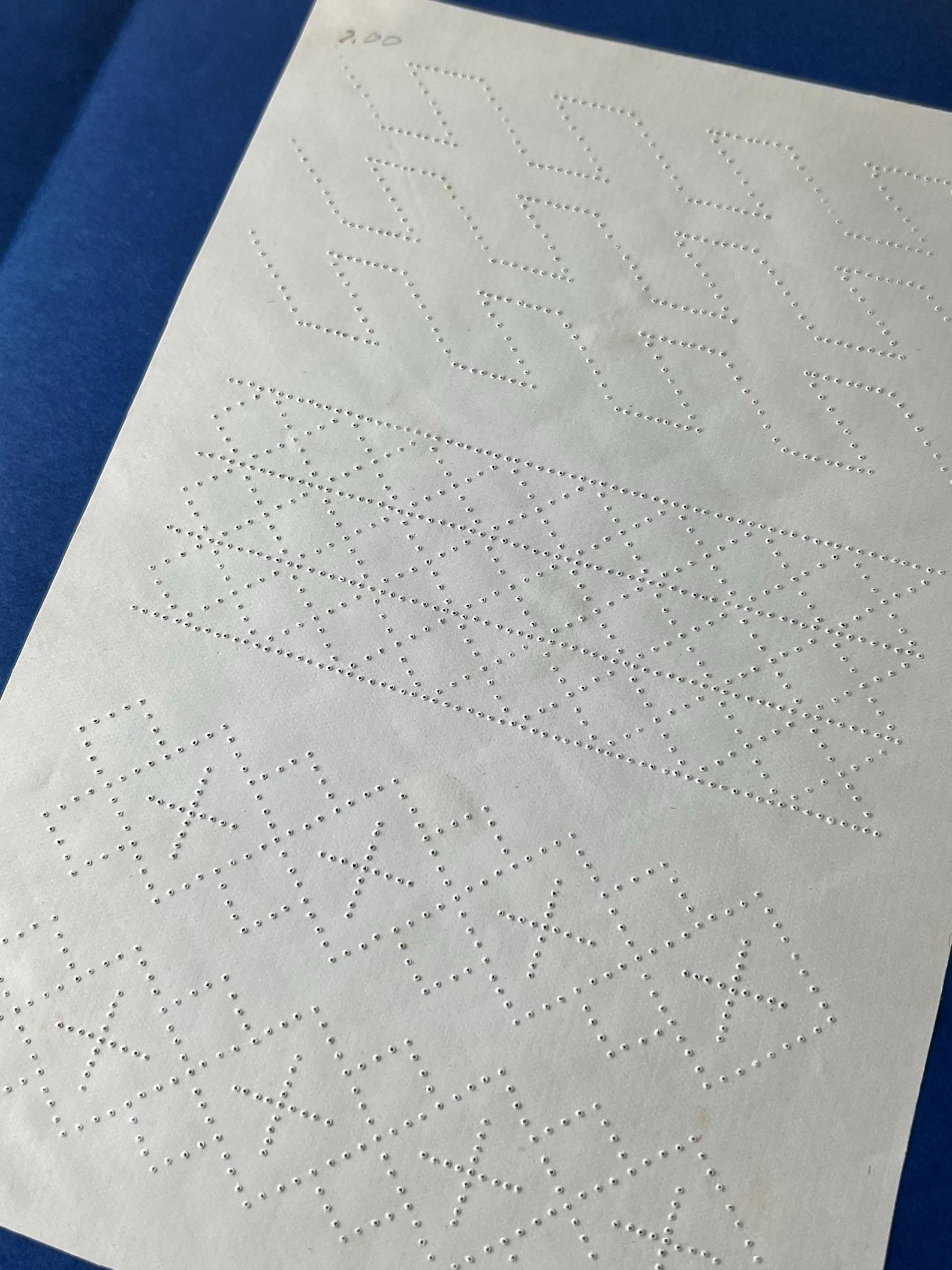 Antique Paper Perforation, Perforated Paper Book, Friedrich Froebel ...
