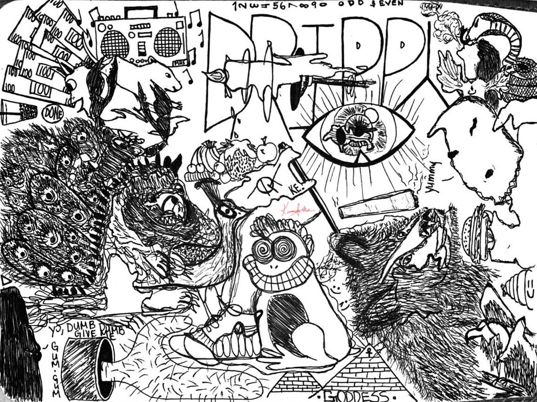 Drippy Wonder-land Canvas - Etsy