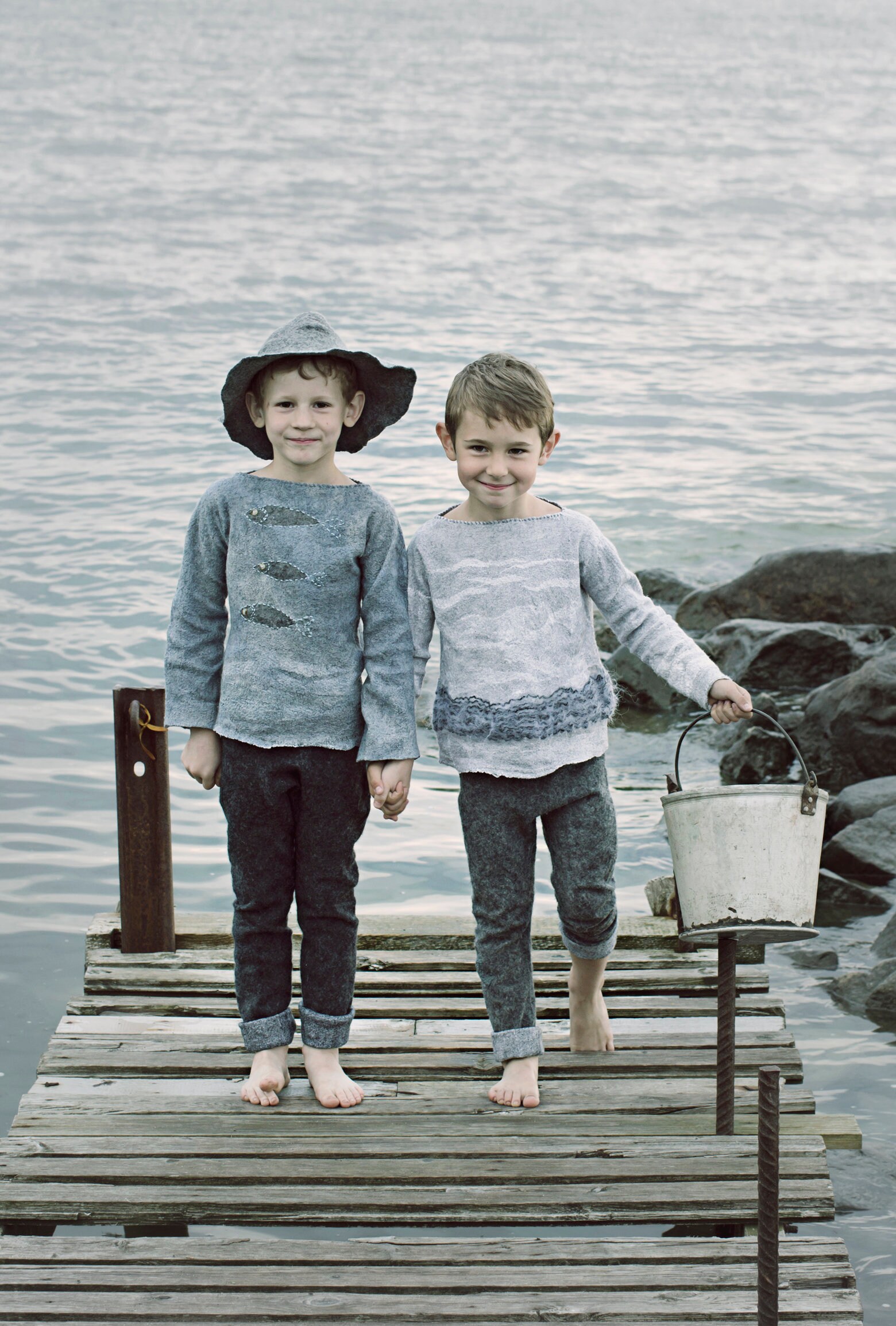 Felted Wool Coat for Boys and Girls Kids Handmade Designer Clothes - Etsy