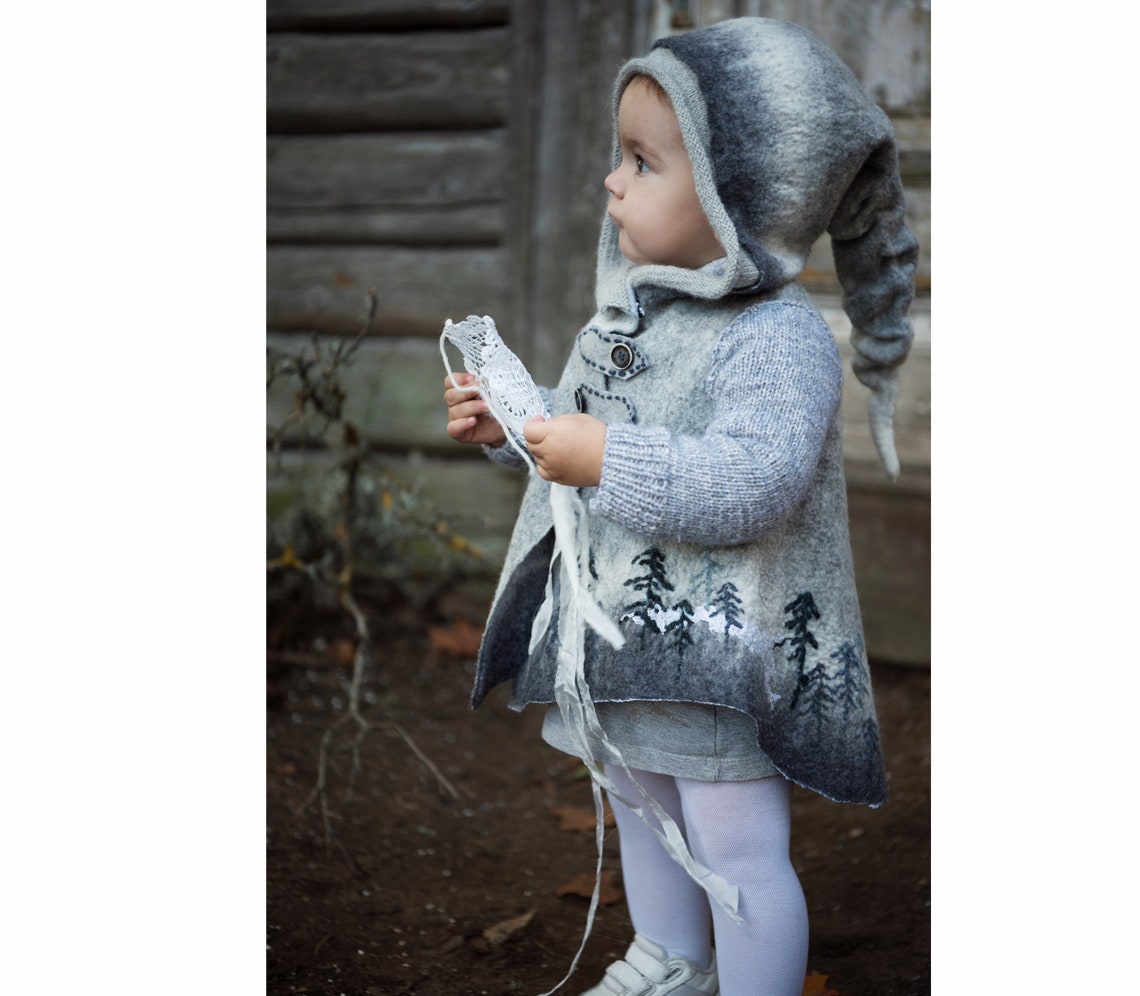 Felted wool coat toddler wool clothes coat | Etsy