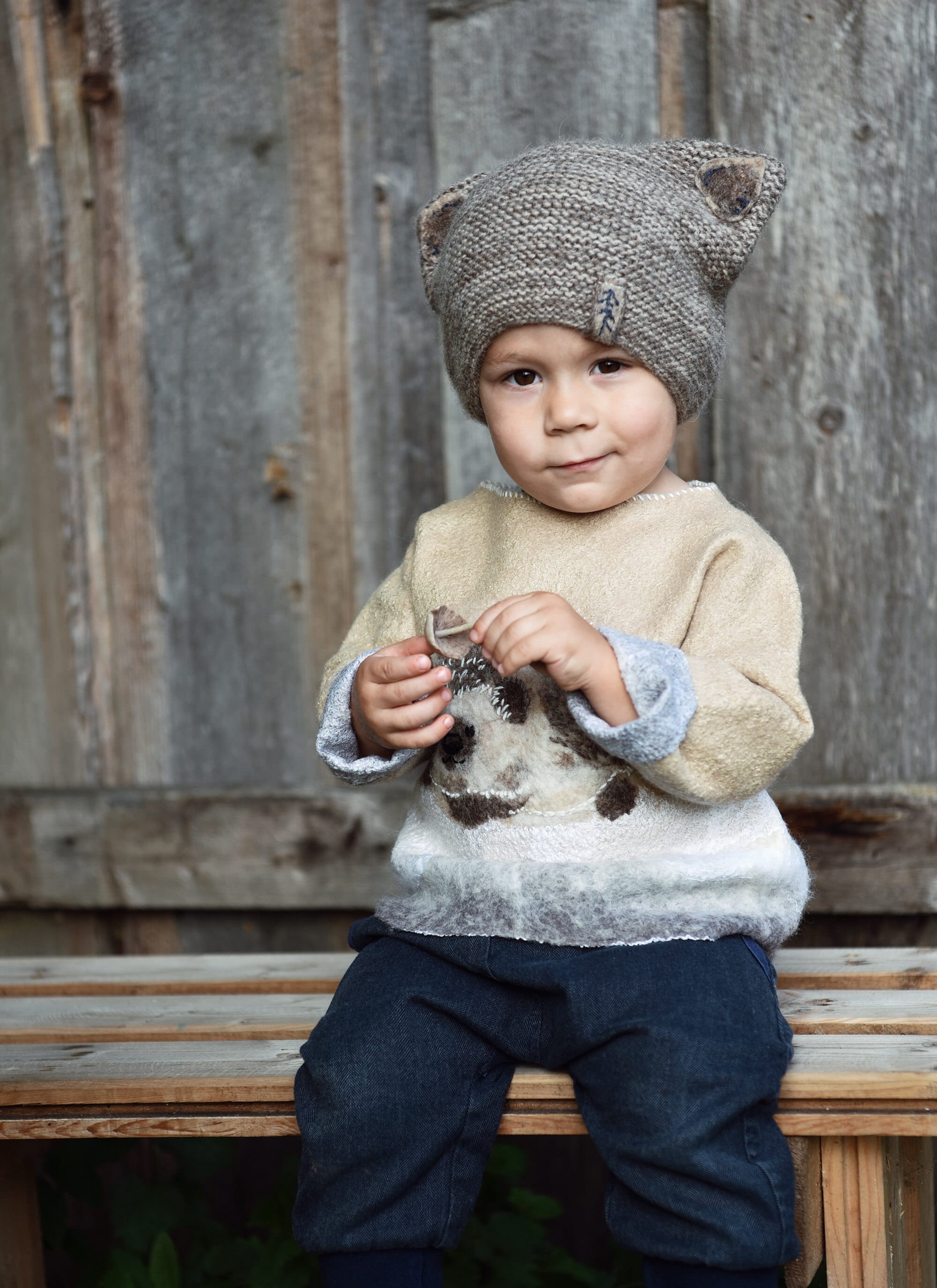 Felted Little Boys Sweater Toddler Boy Outfits Wool Fall Sweater - Etsy