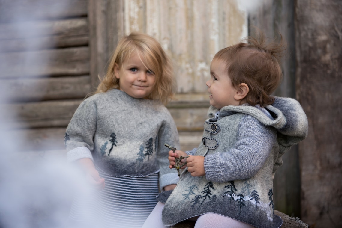Felted Wool Coat Toddler Wool Clothes Coat - Etsy
