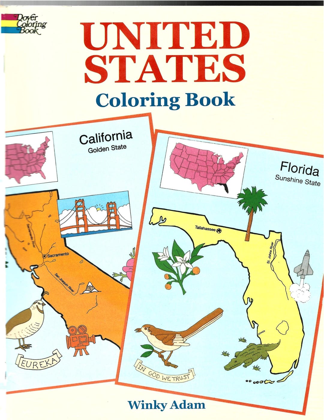 50 States of America Coloring Book - Etsy