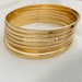 Solid Brass Bangles Bracelet, Set of 7 Bangles, Women Bangle Gold ...