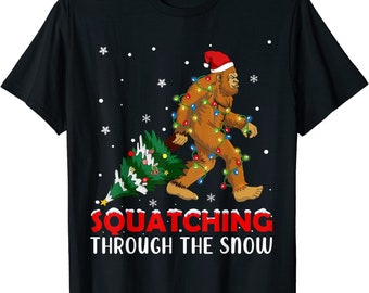 Funny Sasquatch Christmas Squatching Bigfoot Xmas Tree Light - Etsy