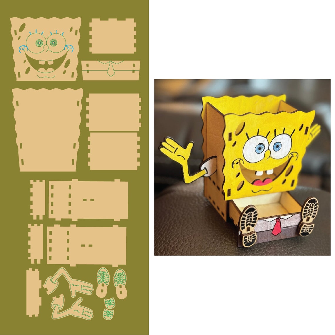 Cute Pencil Case Svg | Pencil Organizer Svg | Laser Cut Svg | Laser Cut ...