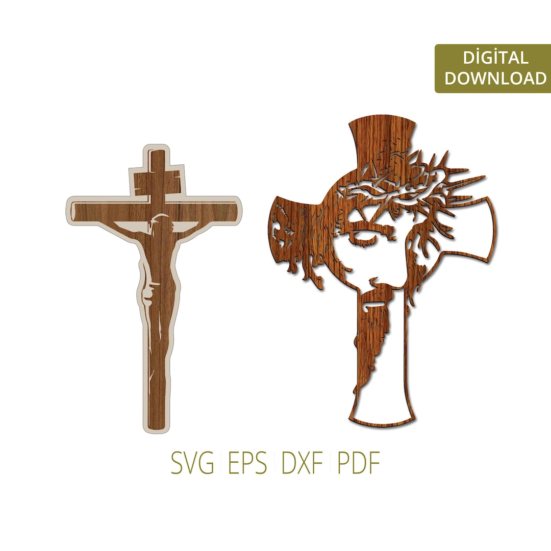Jesus Christ Svg | Christian Religion Svg | Jesus Face Laser Cut Svg ...