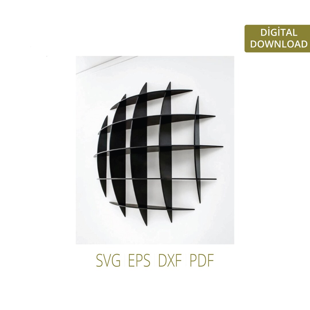 Sphere Shelf Svg | Organizer Svg | Organizer Laser Cut Svg | Laser Cut ...