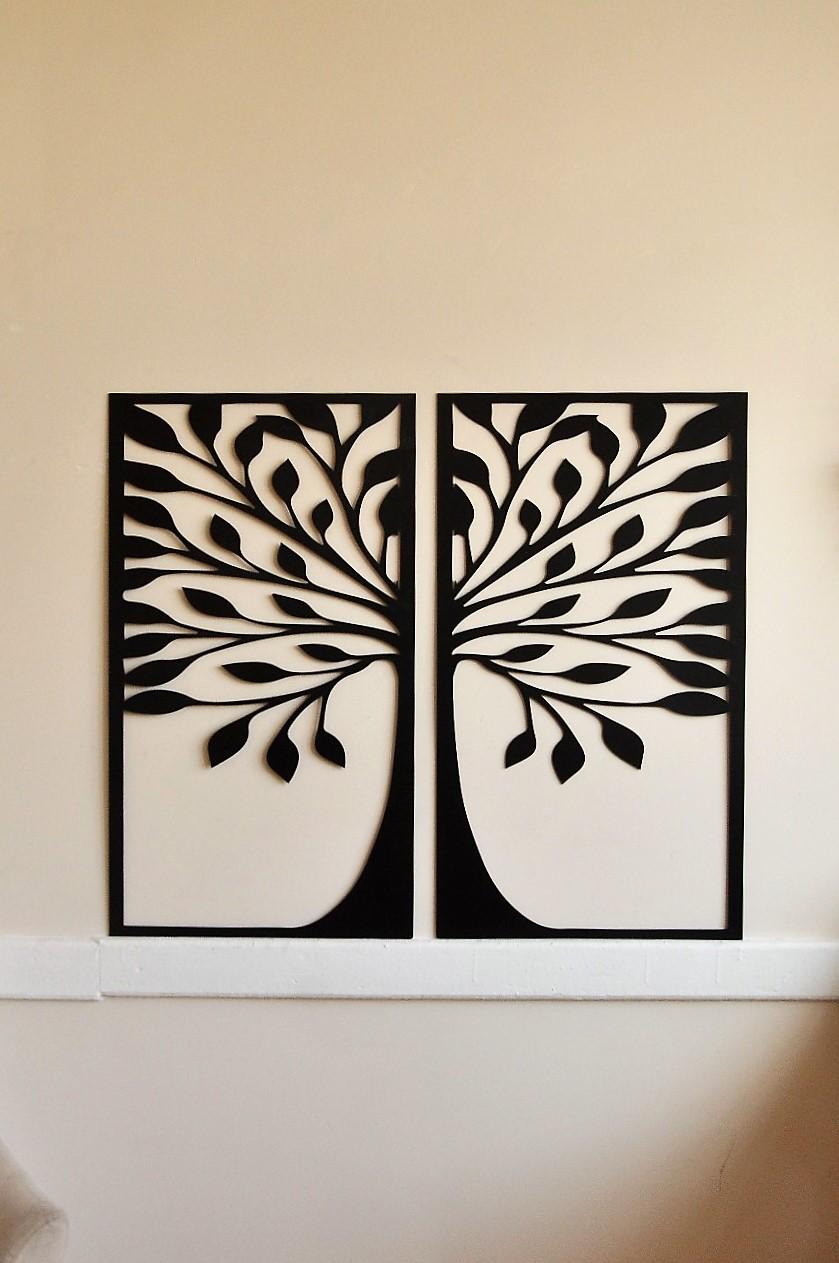 2 Trees Laser Cut | Tree Svg | Tree Wall Decor Laser Cut | Laser Cut ...
