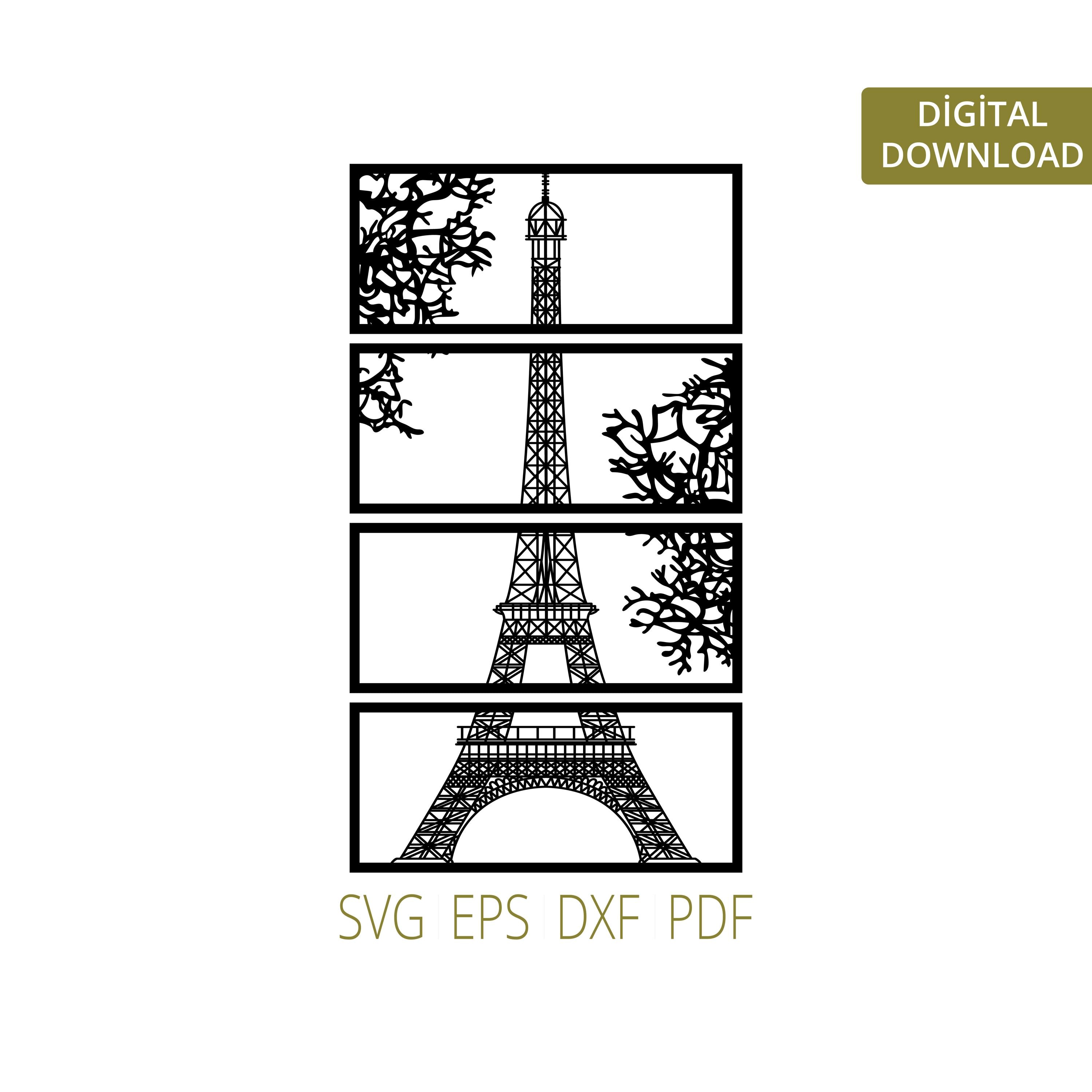 Eiffel Tower Svg | Paris Svg | City Building Svg | Laser Cut Projects ...