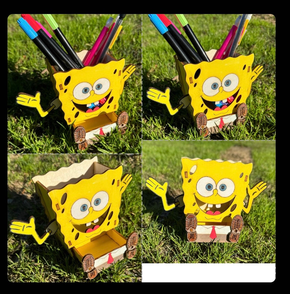 Cute Pencil Case Svg | Pencil Organizer Svg | Laser Cut Svg | Laser Cut ...