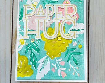 Paper Hug Card | Etsy